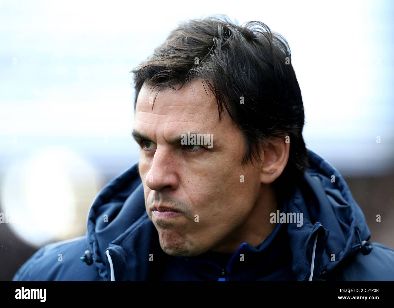 Sunderland Manager Chris Coleman prepares for kick off Stock Photo - Alamy