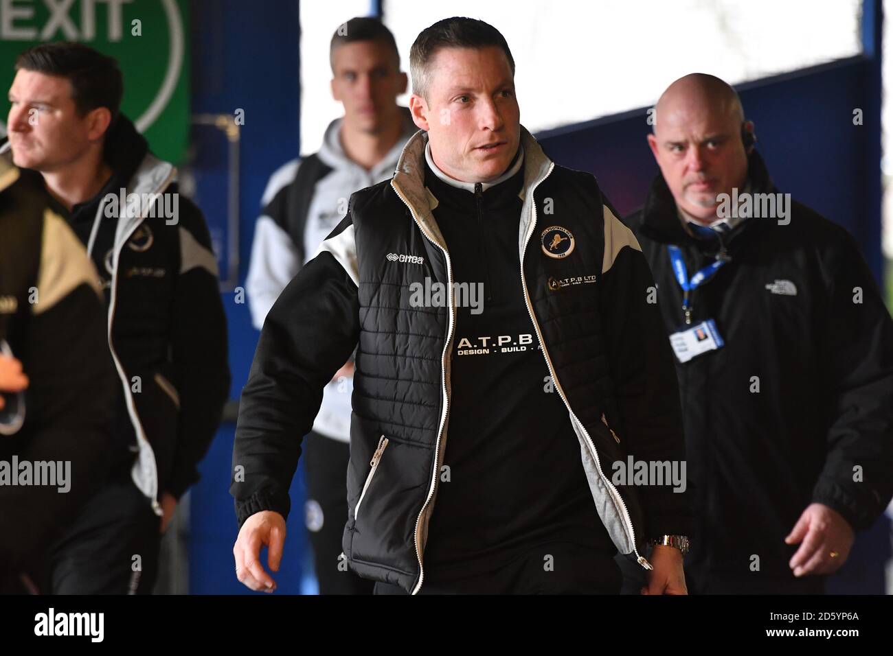 Millwall manager Neil Harris arrives Stock Photo - Alamy