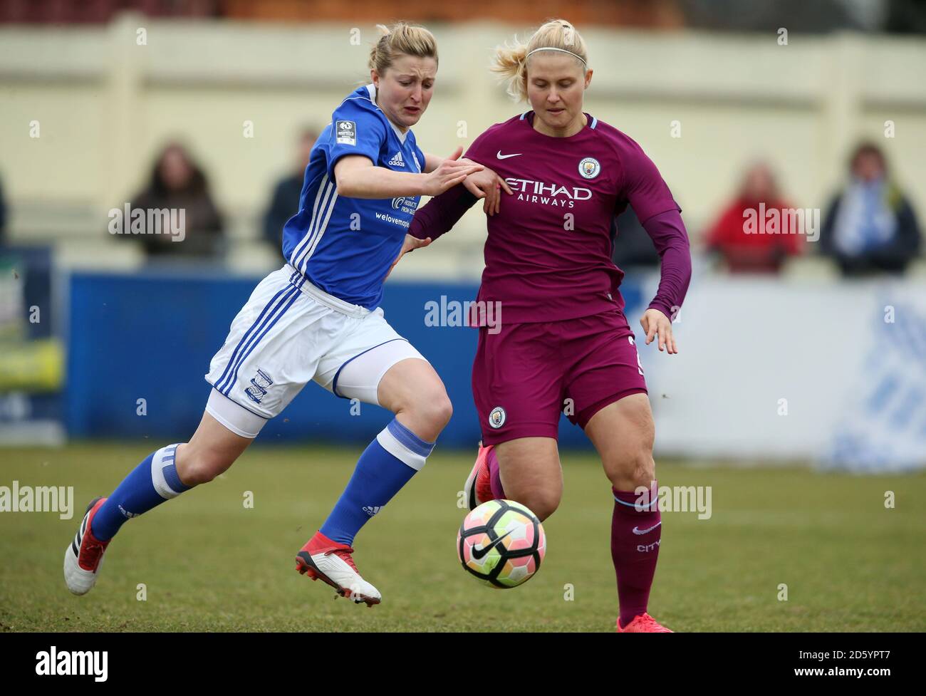 Birmingham City Ladies' Ellen White and Manchester City Women's Mie ...