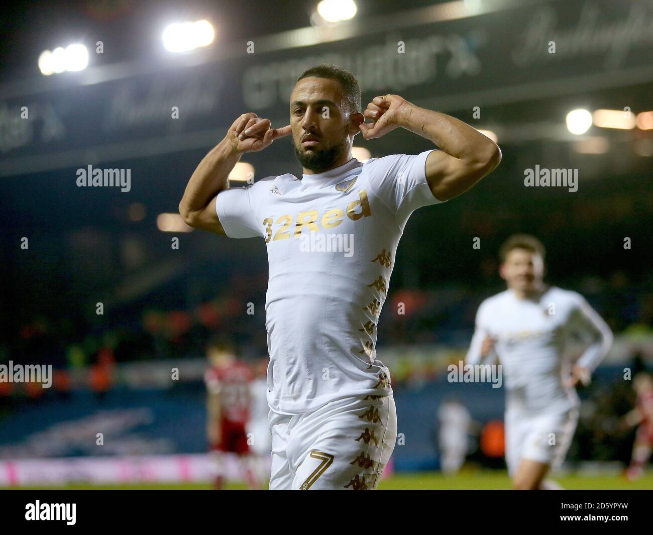 Leeds United's Kemar Roofe celebrates after he scores to make it 2-2 ...