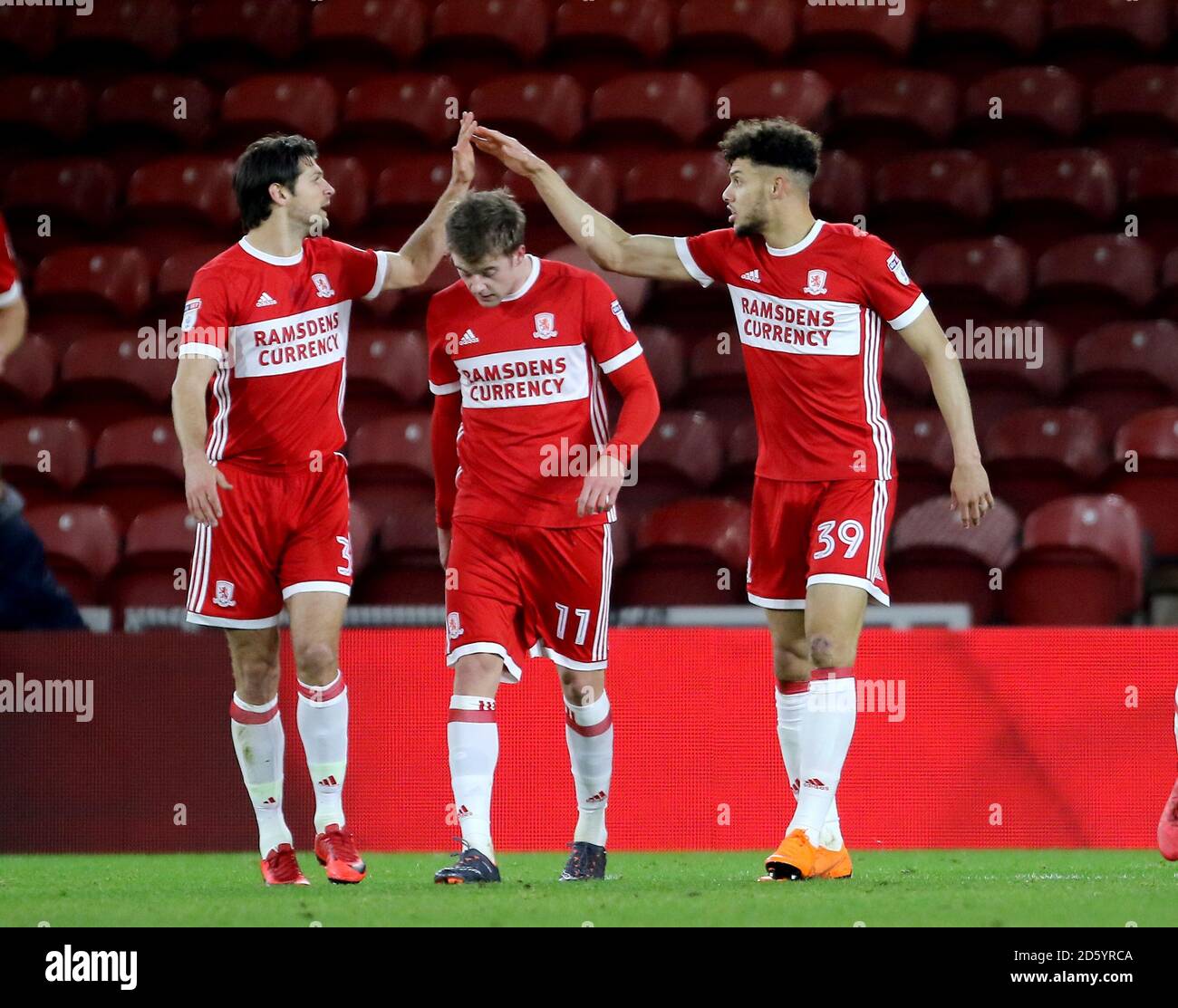 Middlesbrough's Rudy Gestede celebrates with Middlesbrough's George ...