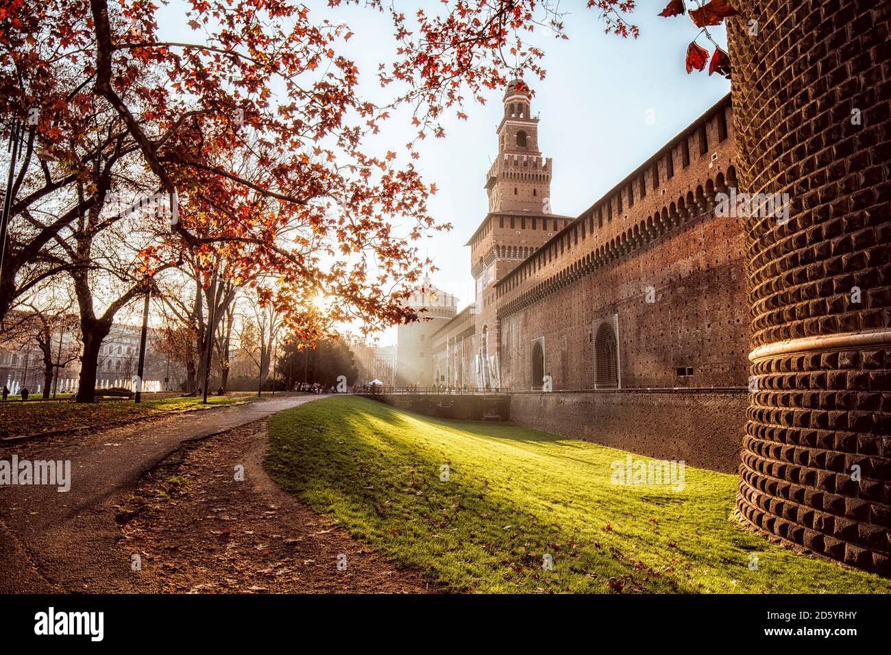 Italy, Milan, Castello Sforzesco Stock Photo - Alamy