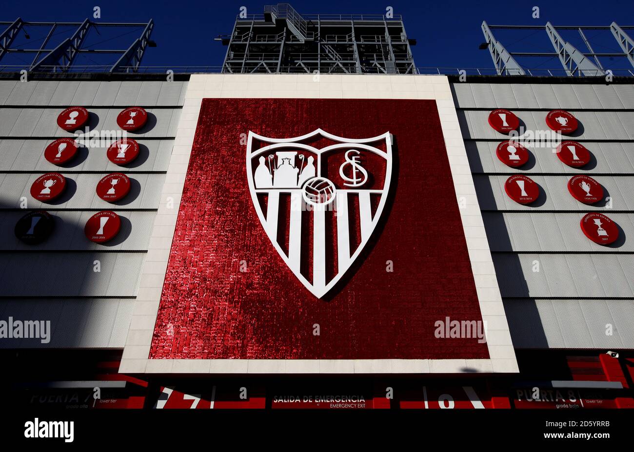 A general view of the Ramon Sanchez Pizjuan Stadium before the match ...