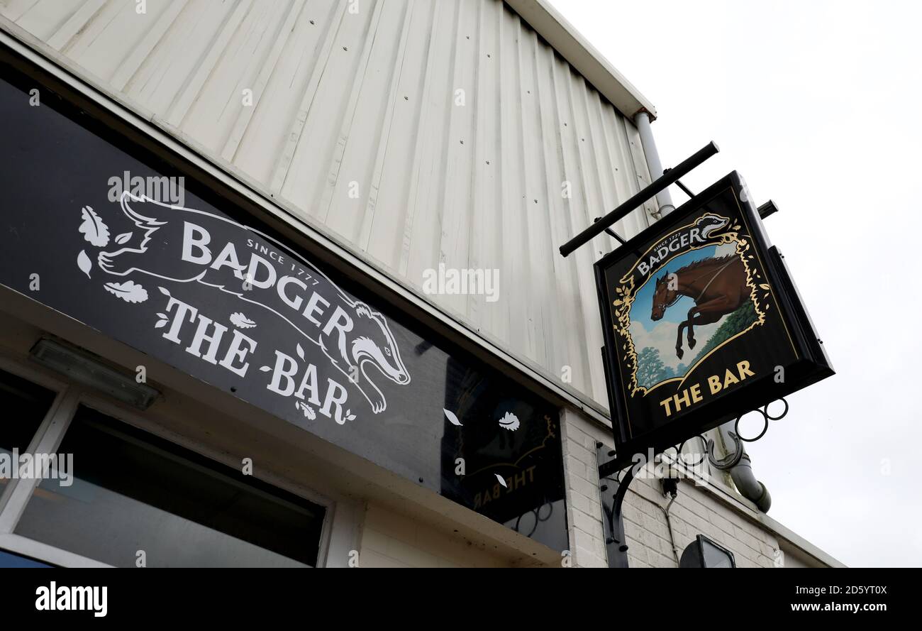 A view of the Badger Bar Stock Photo - Alamy