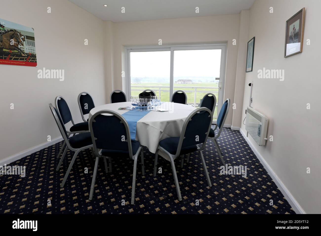 Hospitality box at the racecourse Stock Photo - Alamy