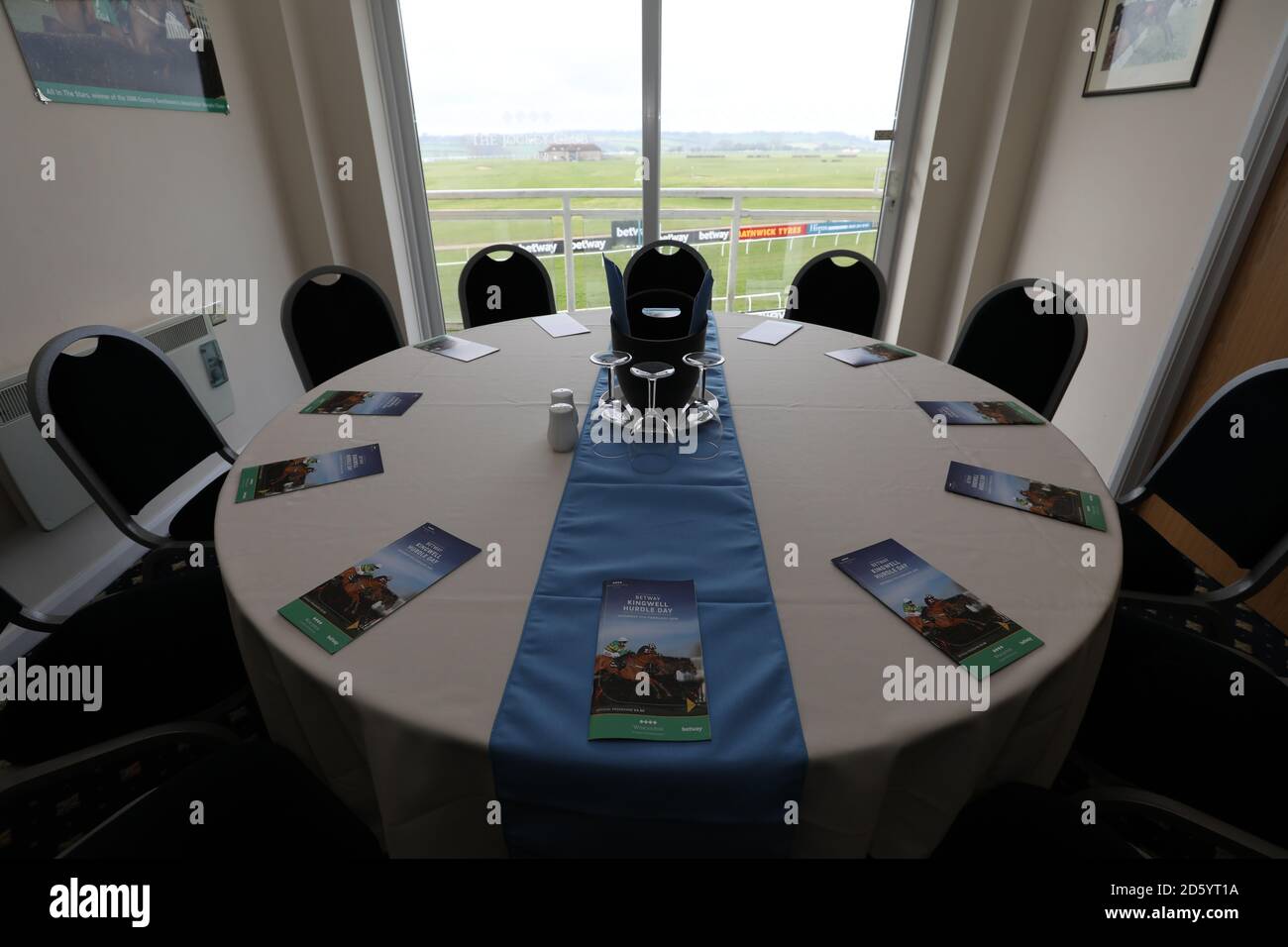 Hospitality box at the racecourse Stock Photo - Alamy