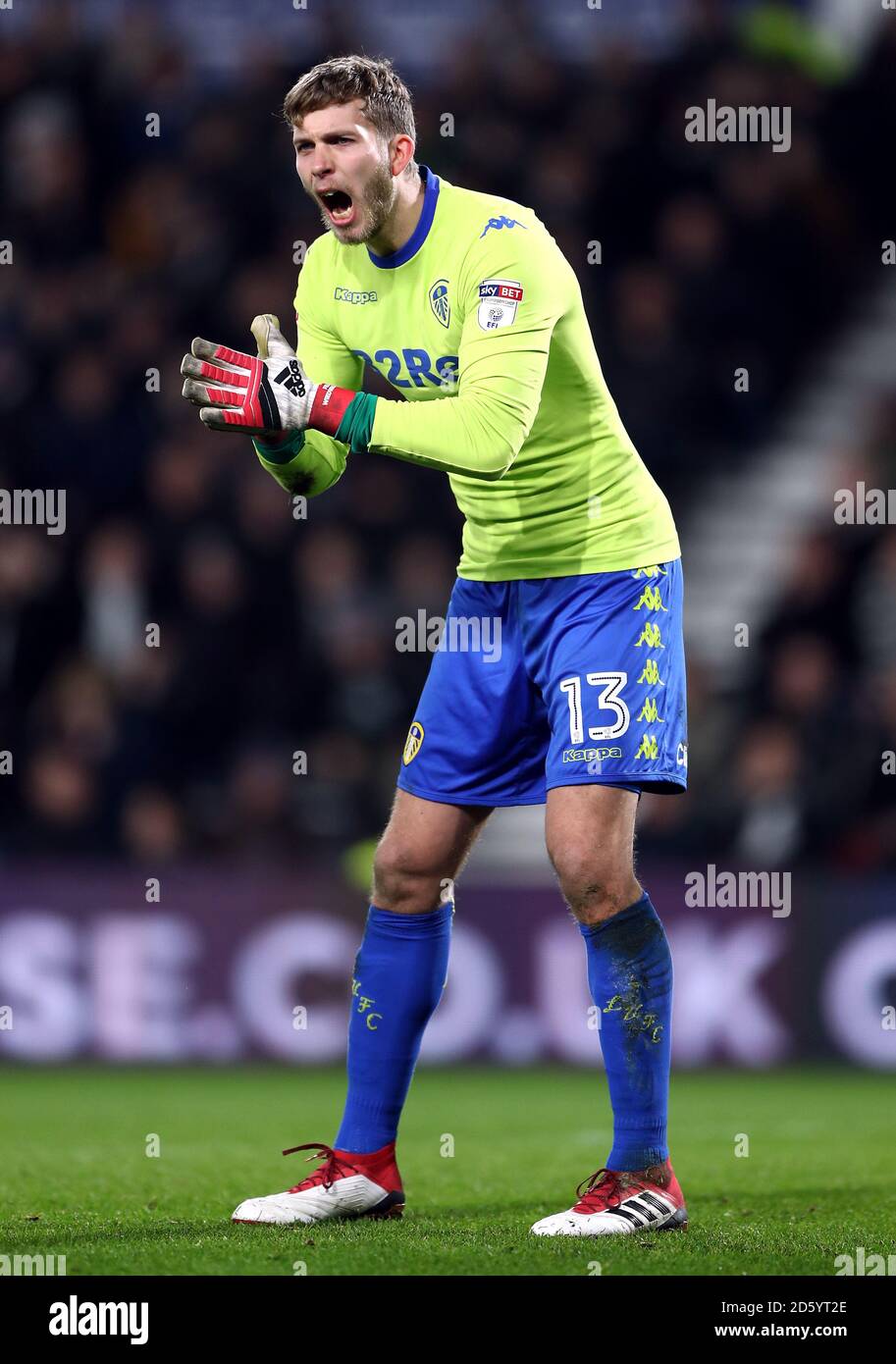 Leeds United goalkeeper Felix Wiedwald Stock Photo - Alamy