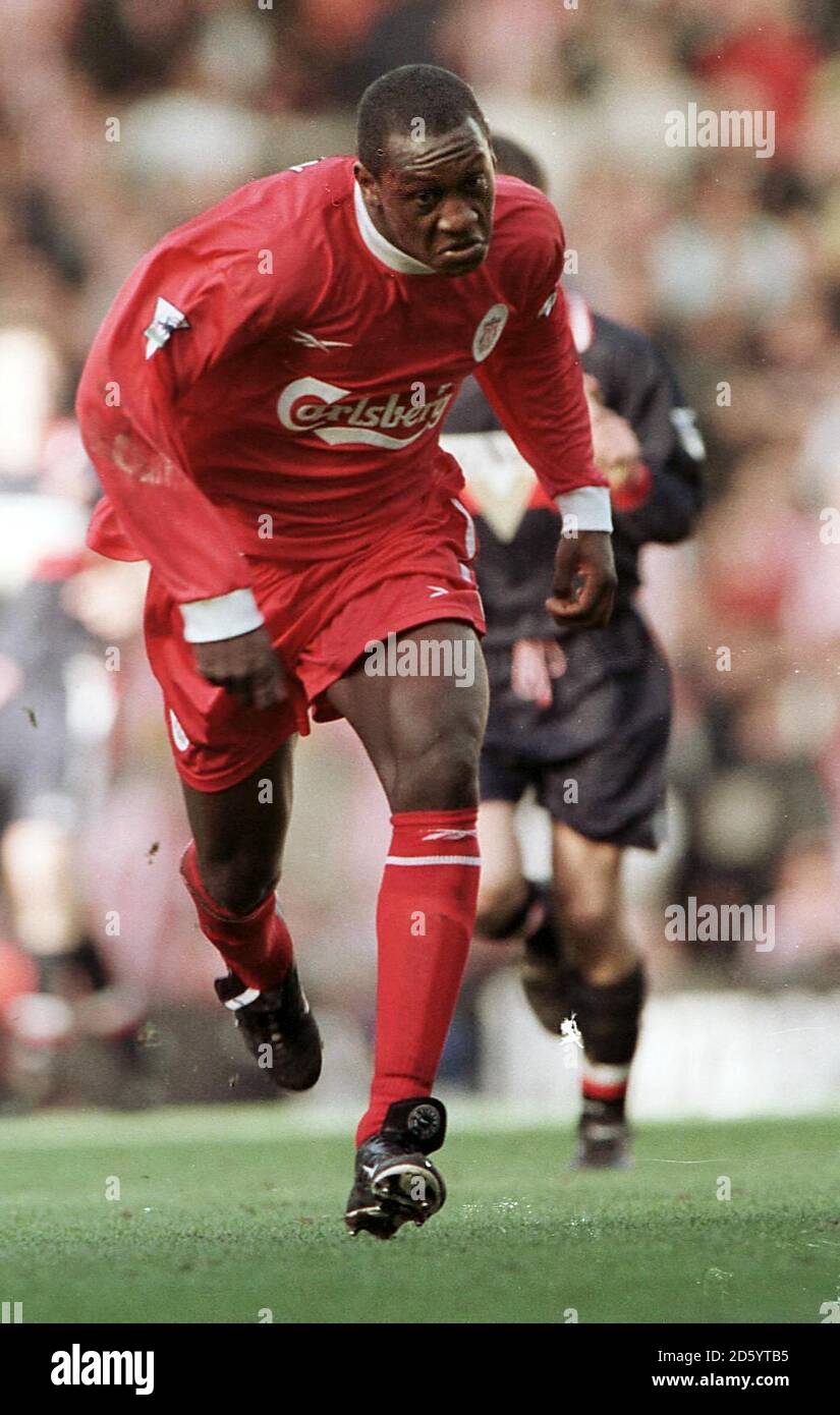 Liverpool's Emile Heskey on his debut Stock Photo - Alamy