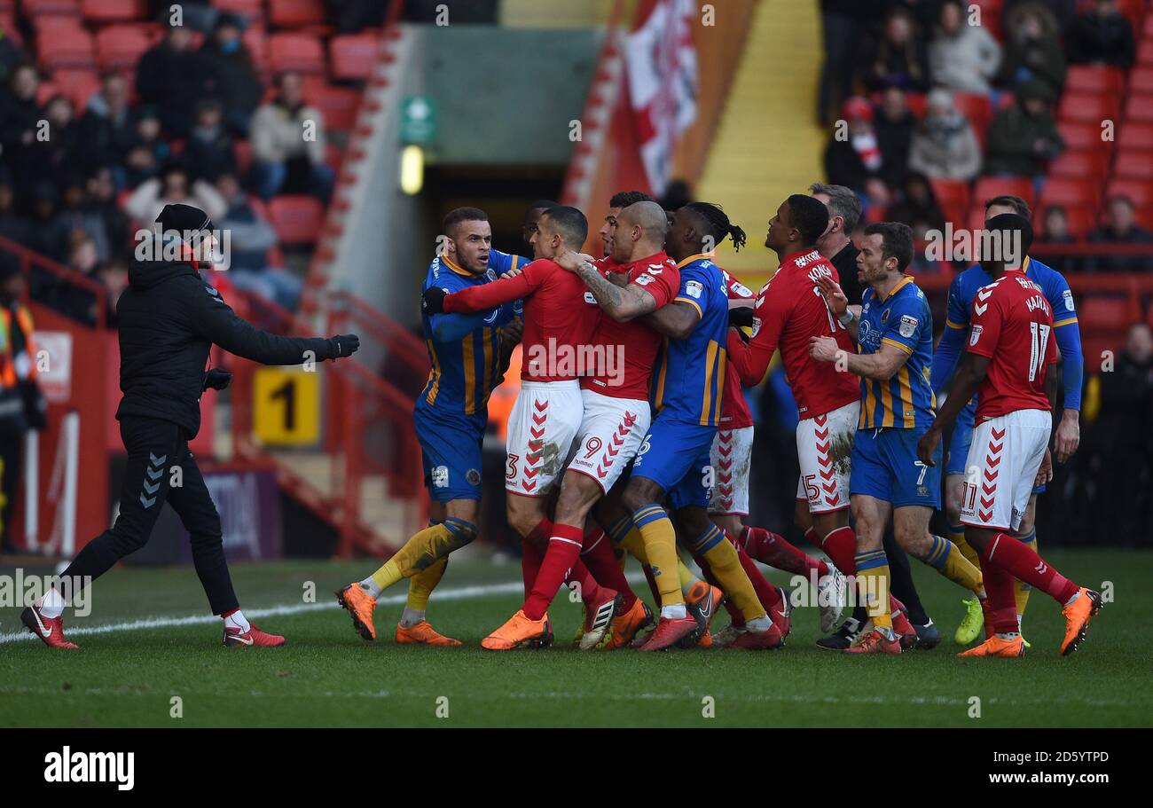 Soccer scuffles hi-res stock photography and images - Alamy