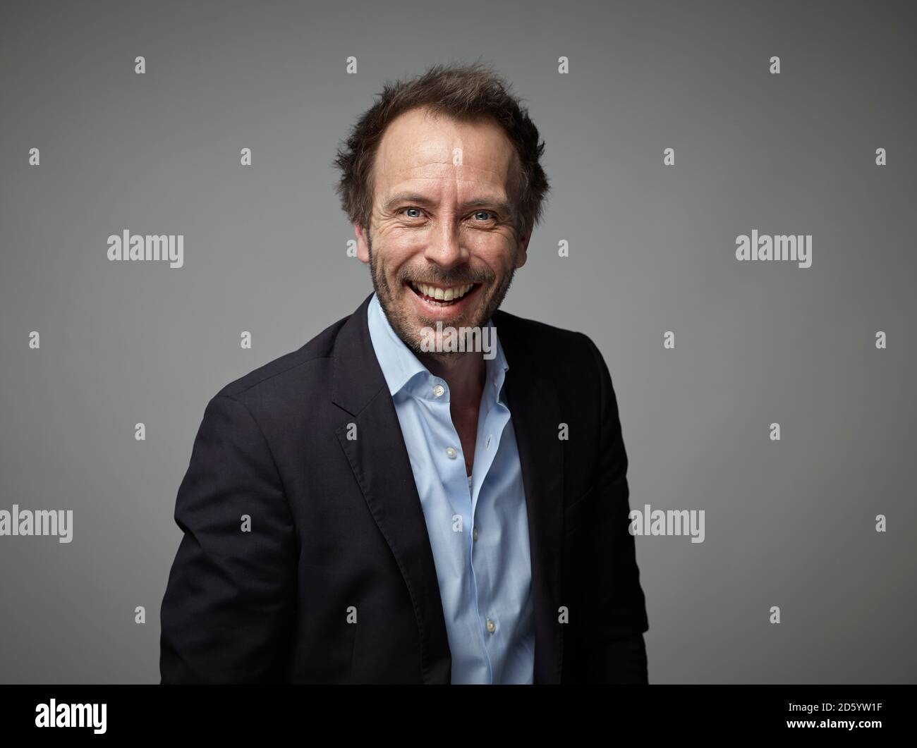 Portrait of laughing man Stock Photo - Alamy