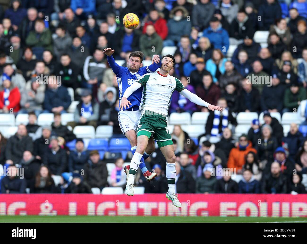 Birmingham City's Harlee Dean and Barnsley's Keiffer Moore during the ...