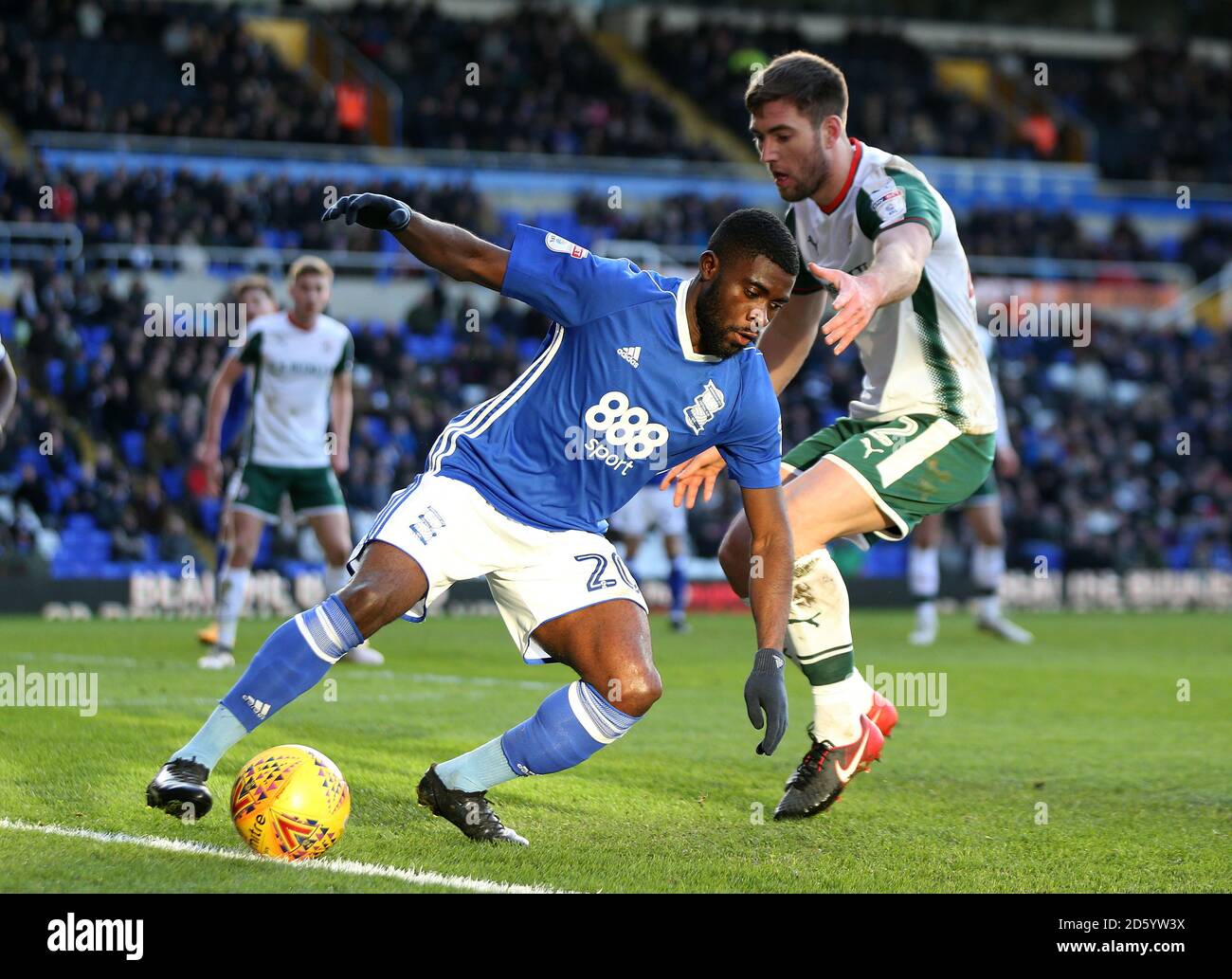 Birmingham City's Jeremie Boga and Barnsley's Gary Gardner during the ...