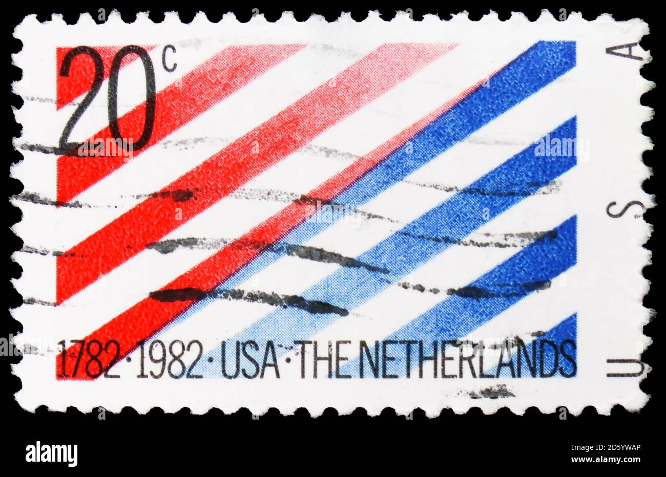 MOSCOW, RUSSIA - SEPTEMBER 30, 2020: Postage stamp printed in United ...