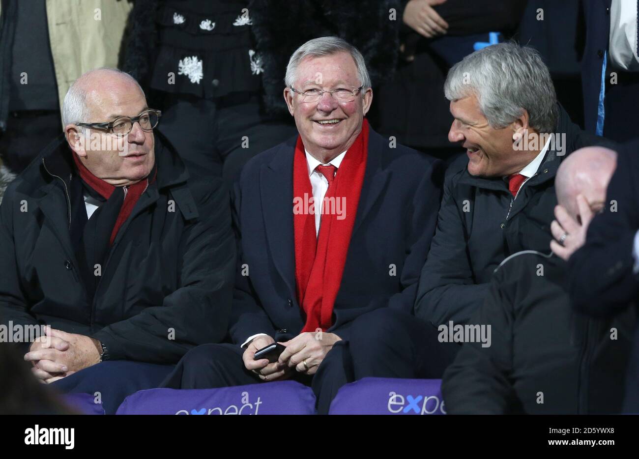 Sir Alex Ferguson in the stands Stock Photo - Alamy