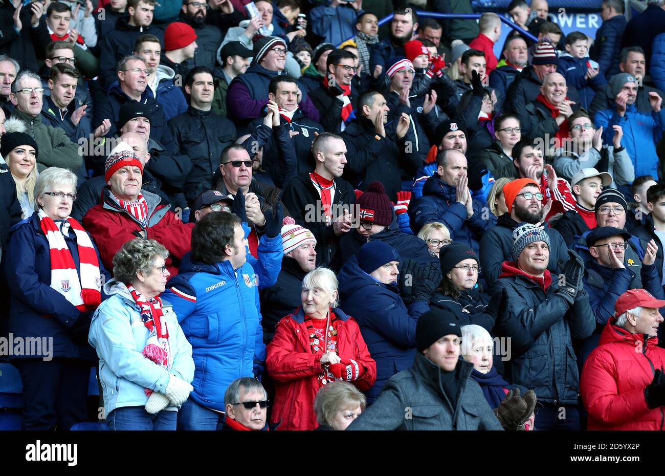 Stoke city fans show support hi-res stock photography and images - Alamy