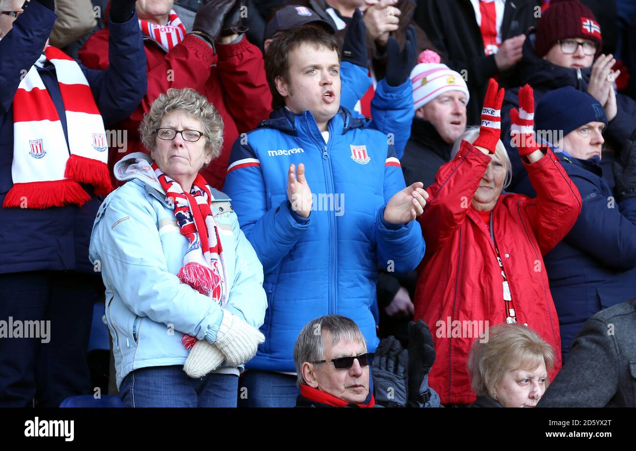 Stoke city fans show support hi-res stock photography and images - Alamy