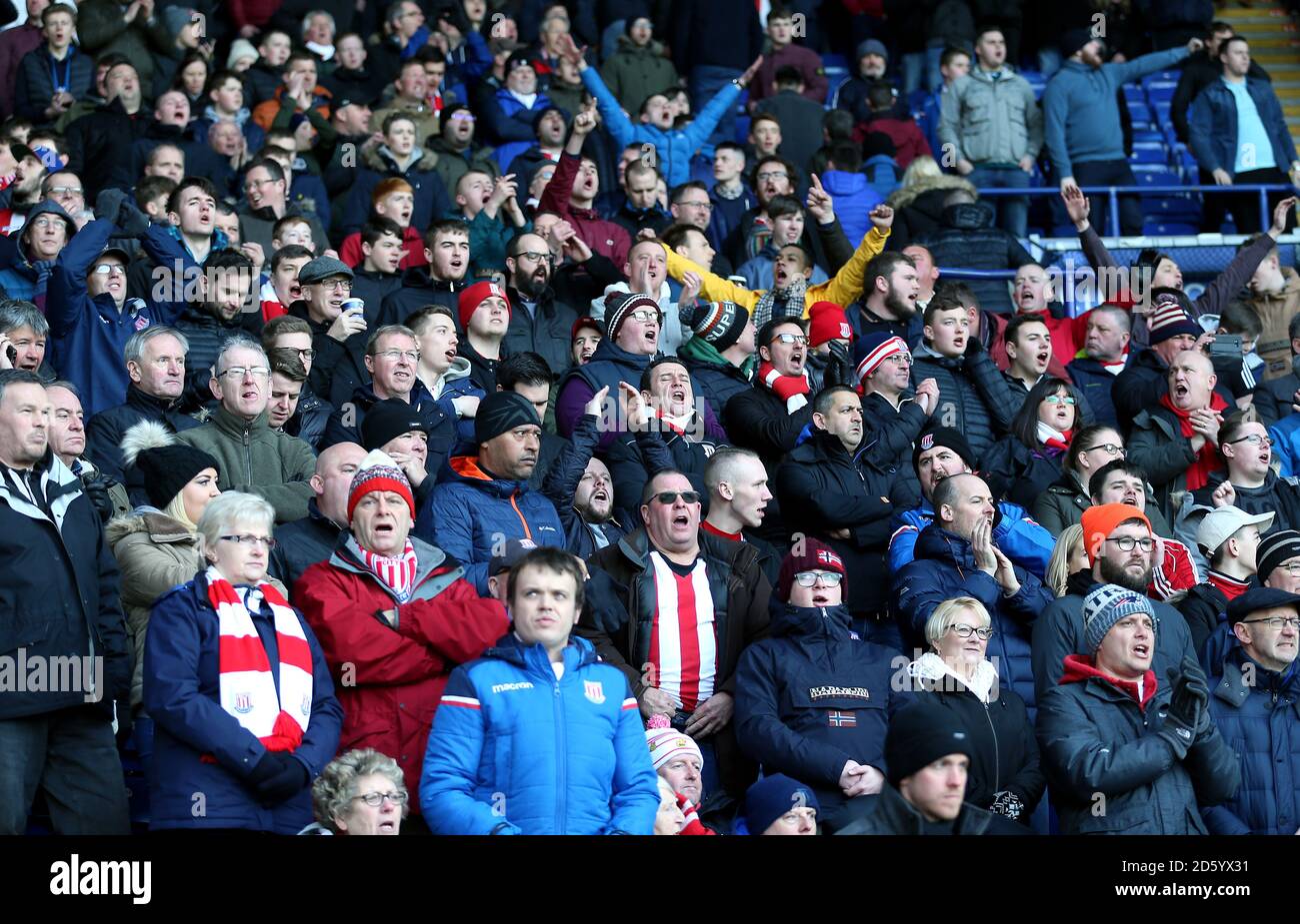 Stoke city fans show support hi-res stock photography and images - Alamy
