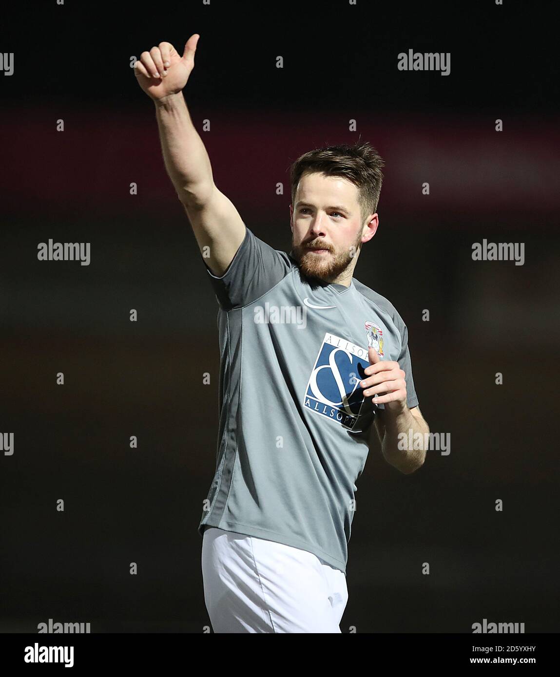 Coventry City's Marc McNulty celebrates at the end of the game Stock ...