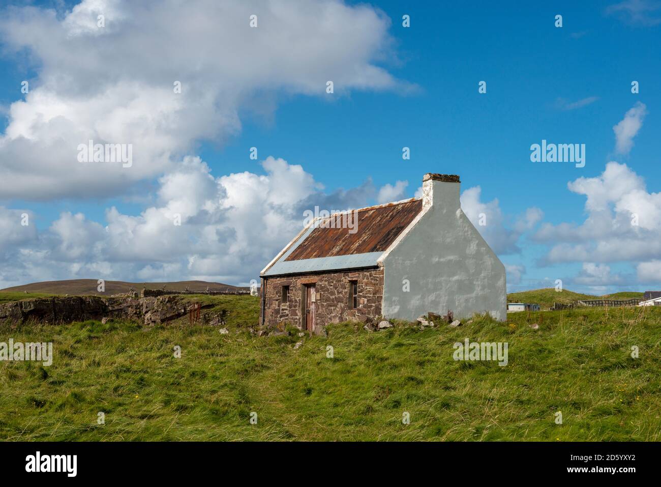 United Kingdom, Scotland, Sutherland, Assynt, Clachtoll, Crofter House ...