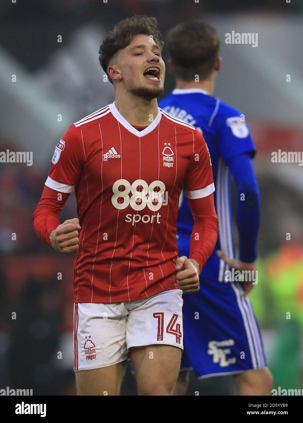 Nottingham Forest's Matty Cash celebrates his goal Stock Photo - Alamy