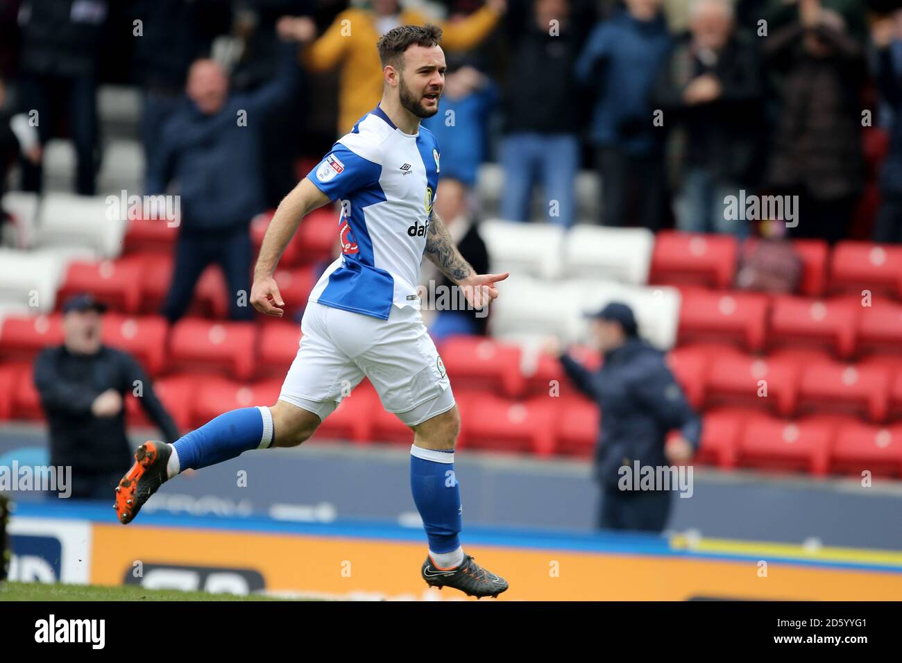 Blackburn's Adam Armstrong celebrates his opener Stock Photo - Alamy