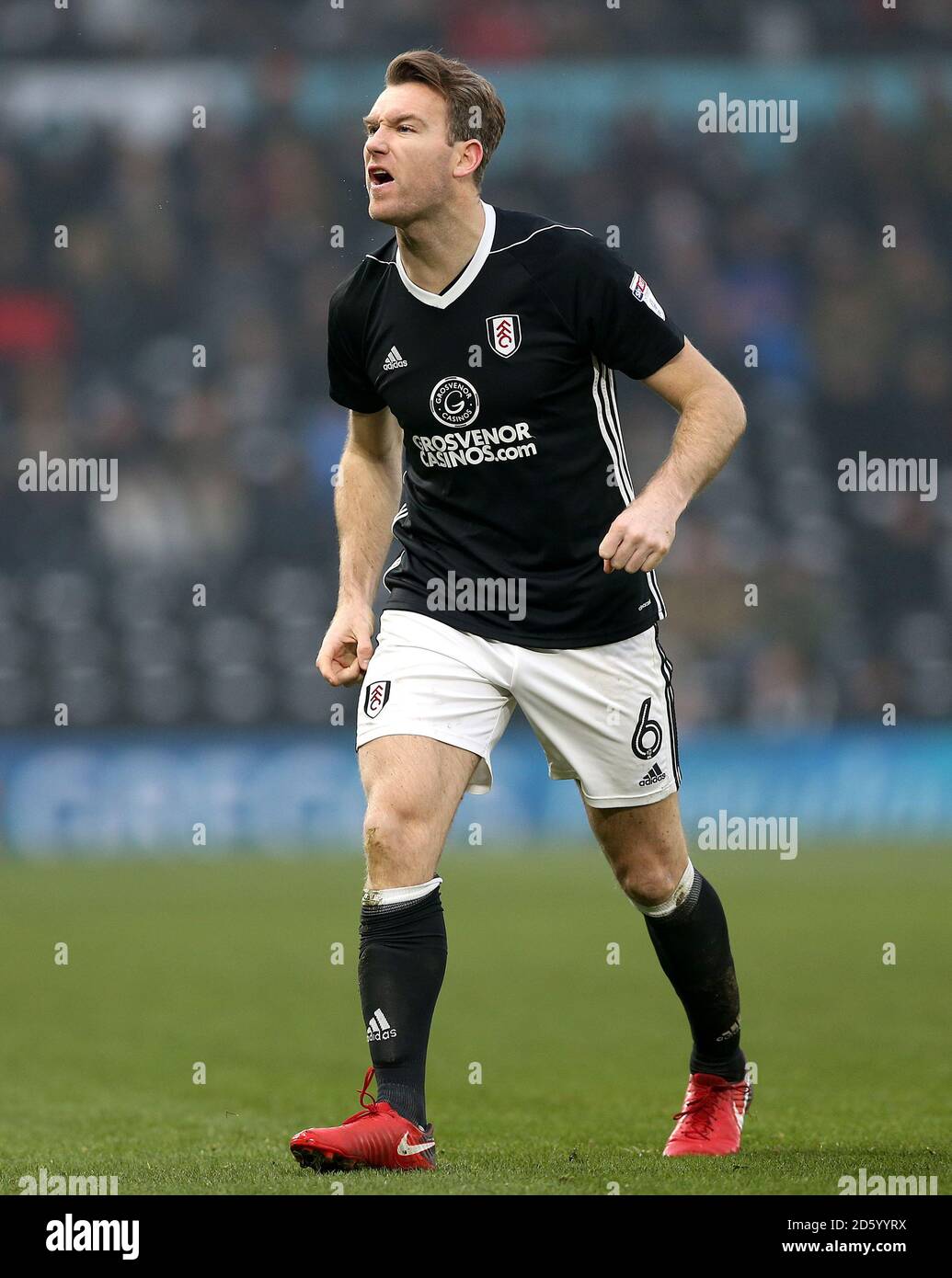 Fulham's Kevin McDonald reacts Stock Photo - Alamy