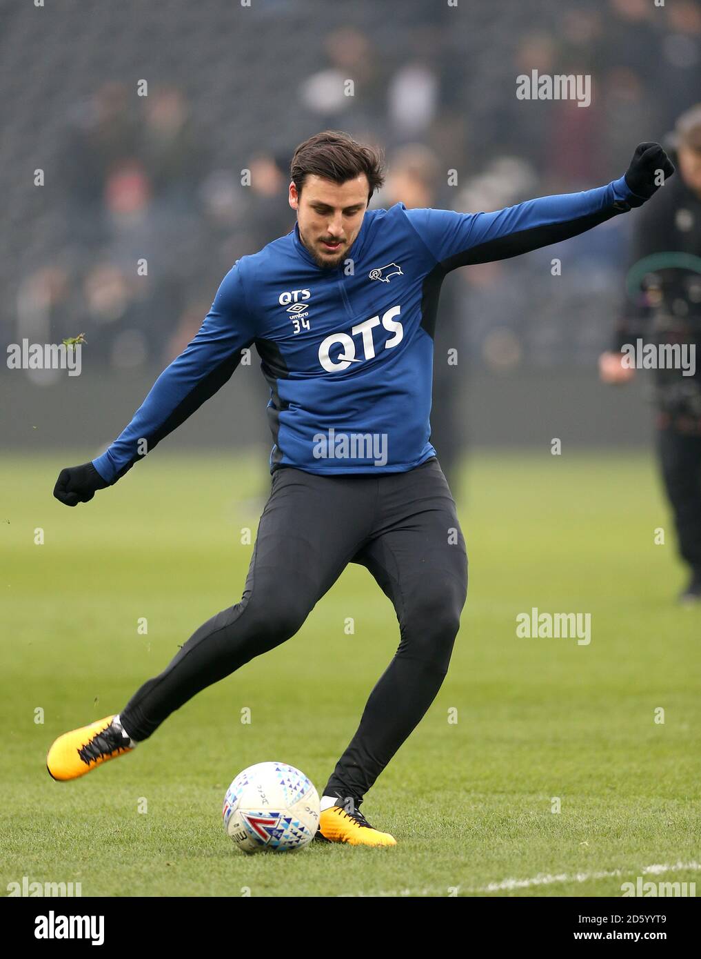 Derby County's George Thorne Stock Photo - Alamy
