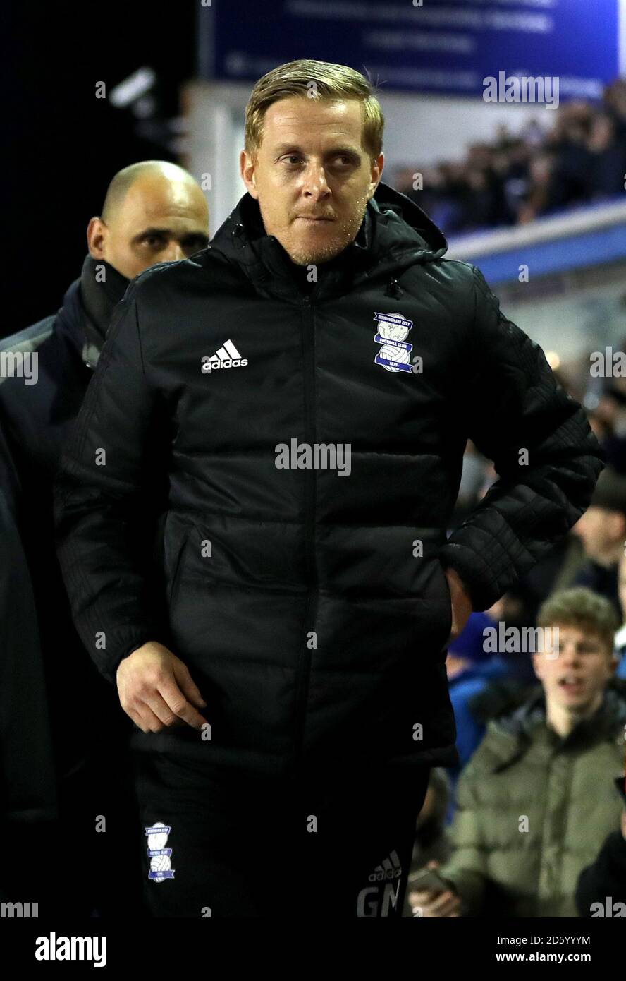 Birmingham City manager Garry Monk Stock Photo - Alamy
