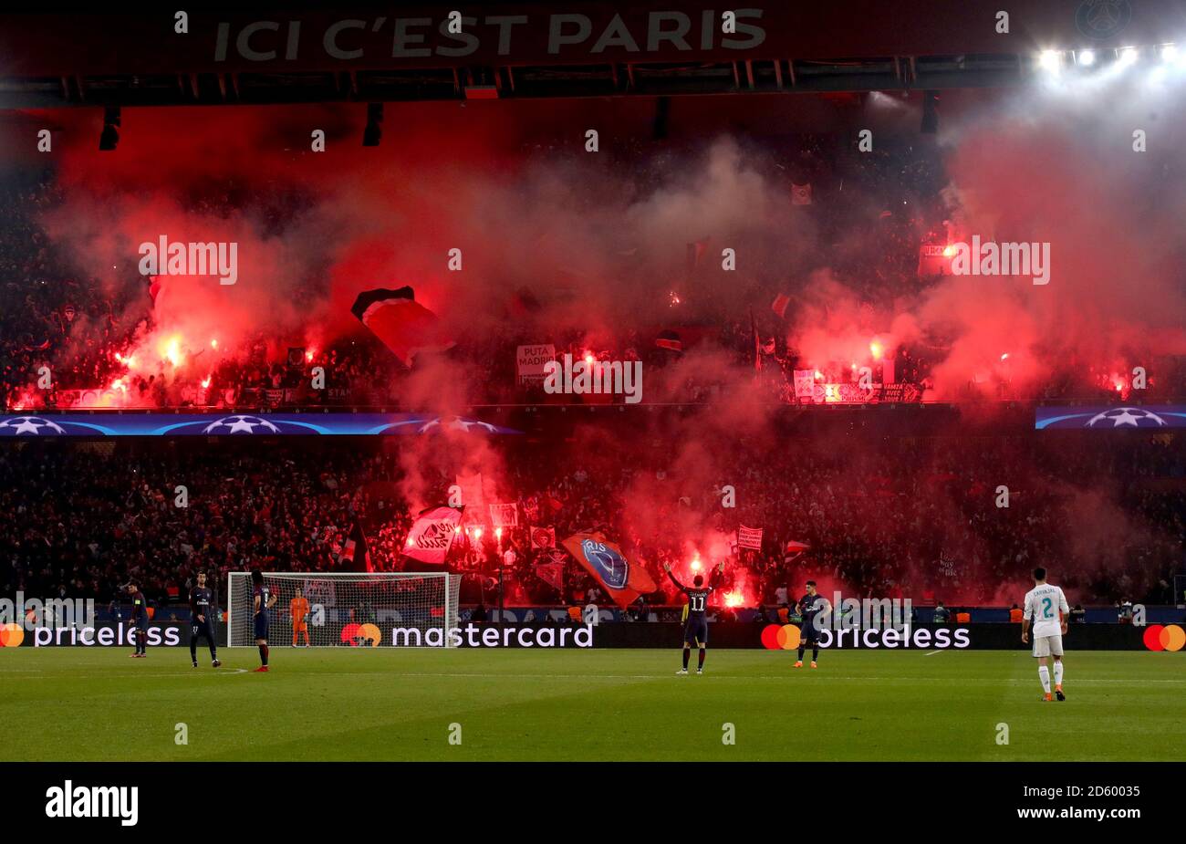 Football fans red flares High Resolution Stock Photography and Images ...
