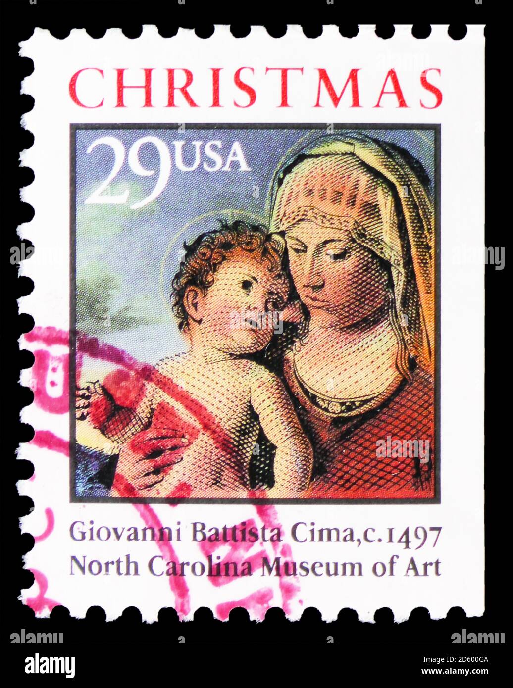 MOSCOW, RUSSIA - SEPTEMBER 30, 2020: Postage stamp printed in United ...