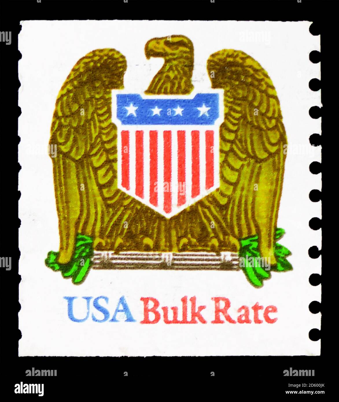 MOSCOW, RUSSIA - SEPTEMBER 30, 2020: Postage stamp printed in United ...