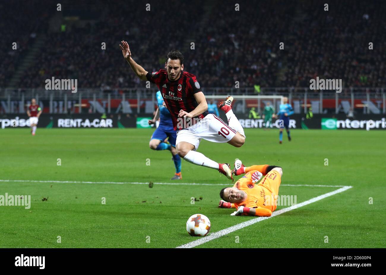 AC Milan's Hakan Calhanoglu in action Stock Photo - Alamy
