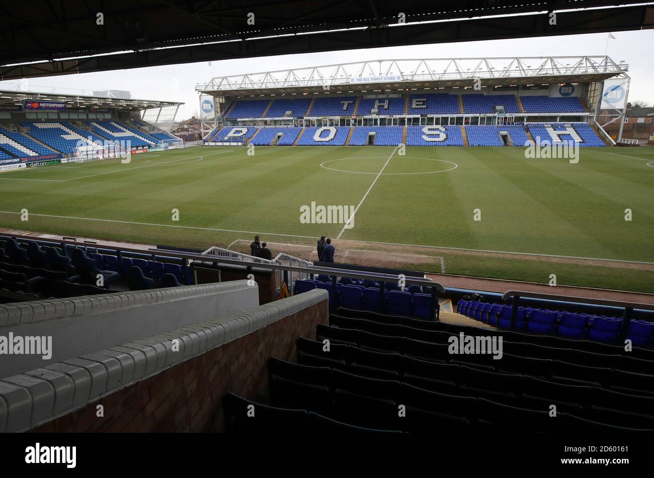 General view of Peterborough United's Abax Stadium prior to kick off ...