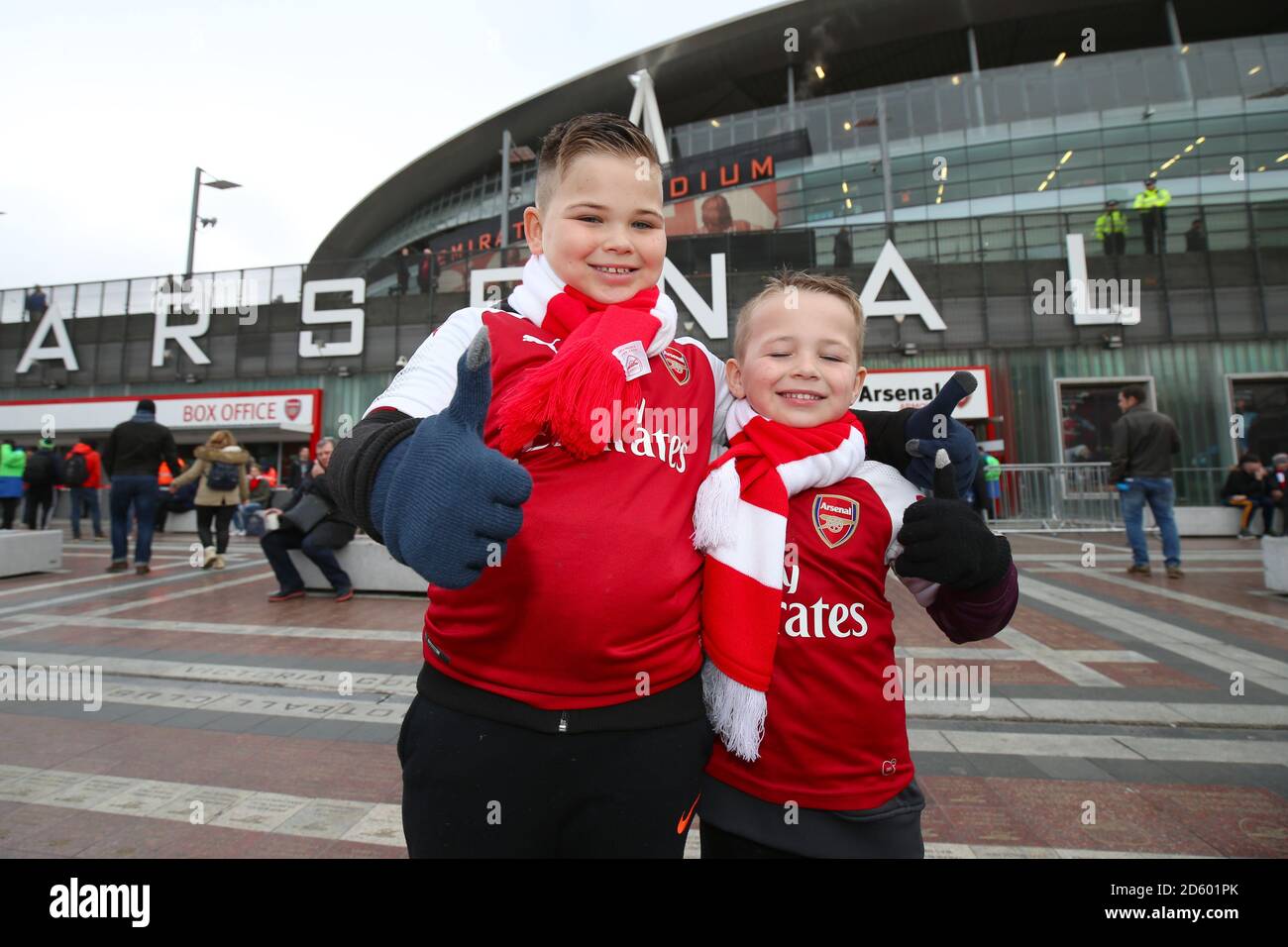 Arsenal fans pose for hi-res stock photography and images - Alamy