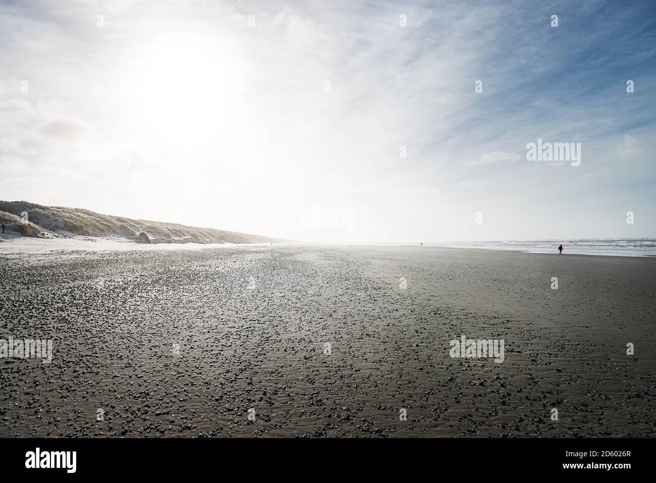 Denmark, Henne Strand, People walking at the beach Stock Photo - Alamy