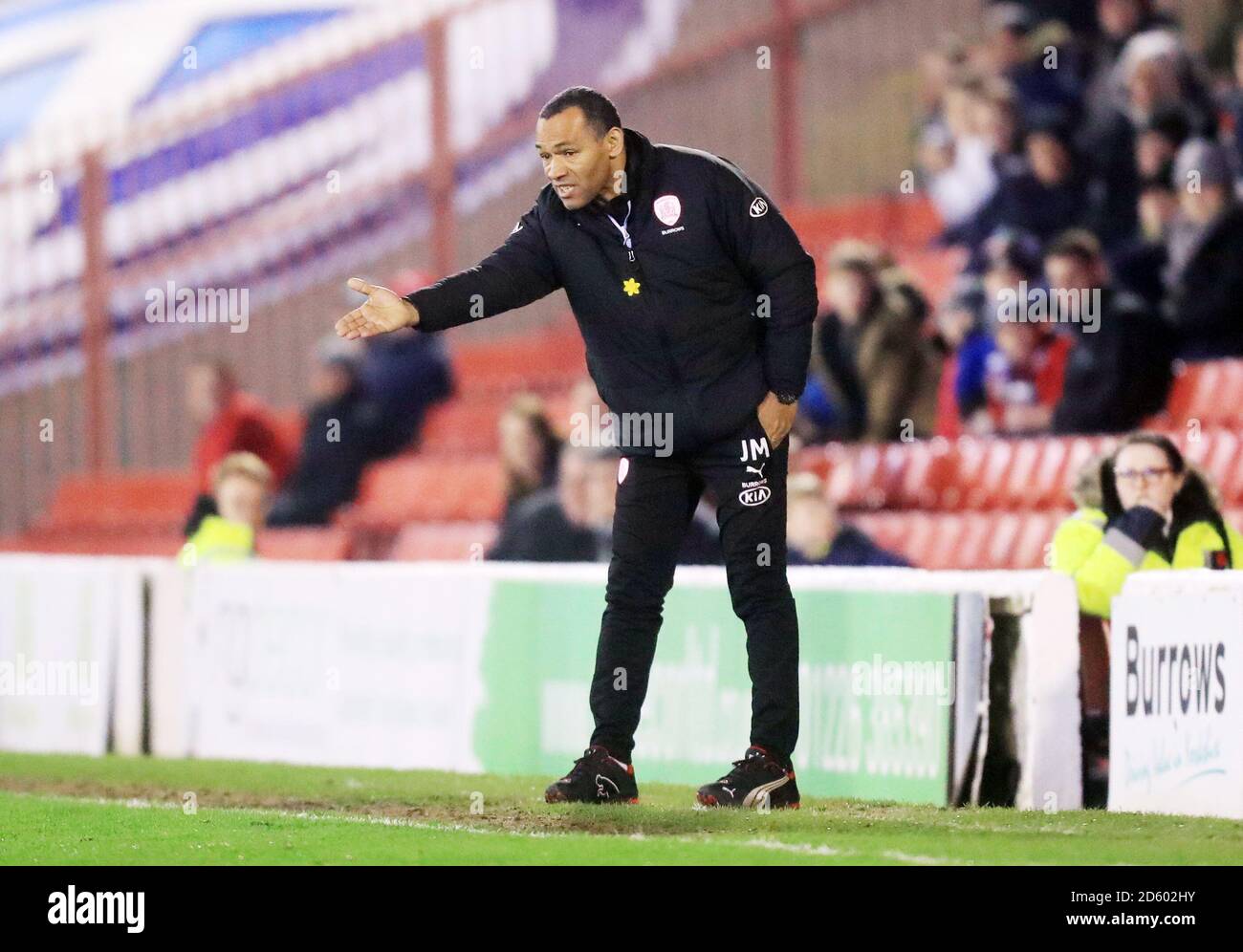 Barnsley manager Jose Morais at the Oakwell Stadium, Barnsley Stock ...