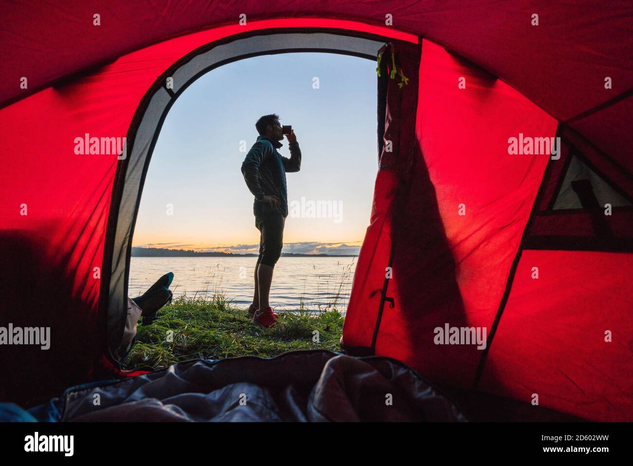 Open tent camping hi-res stock photography and images - Alamy