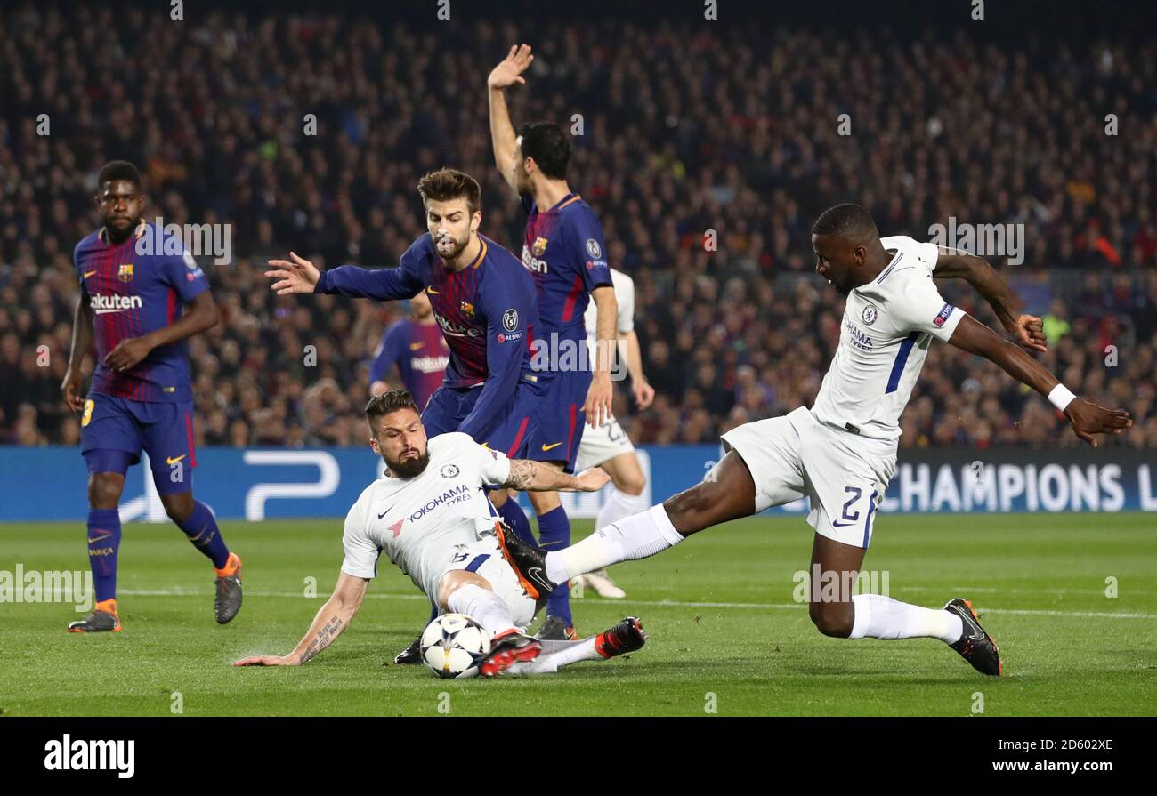 Chelsea's Antonio Rudiger attempts a shot on goal Stock Photo - Alamy