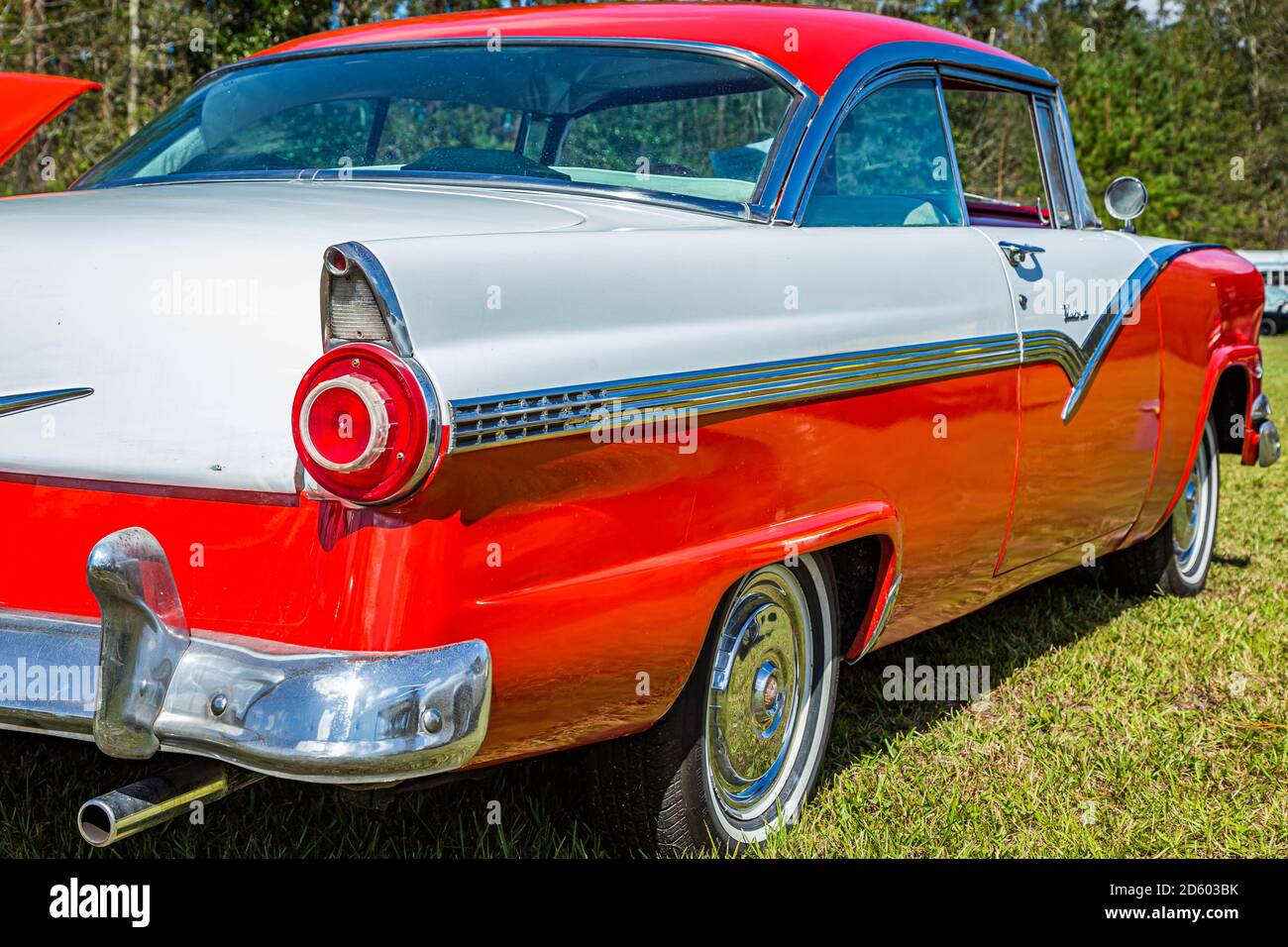Waynesville, GA - October 7, 2017: 1956 Ford Fairlane Victoria at a ...