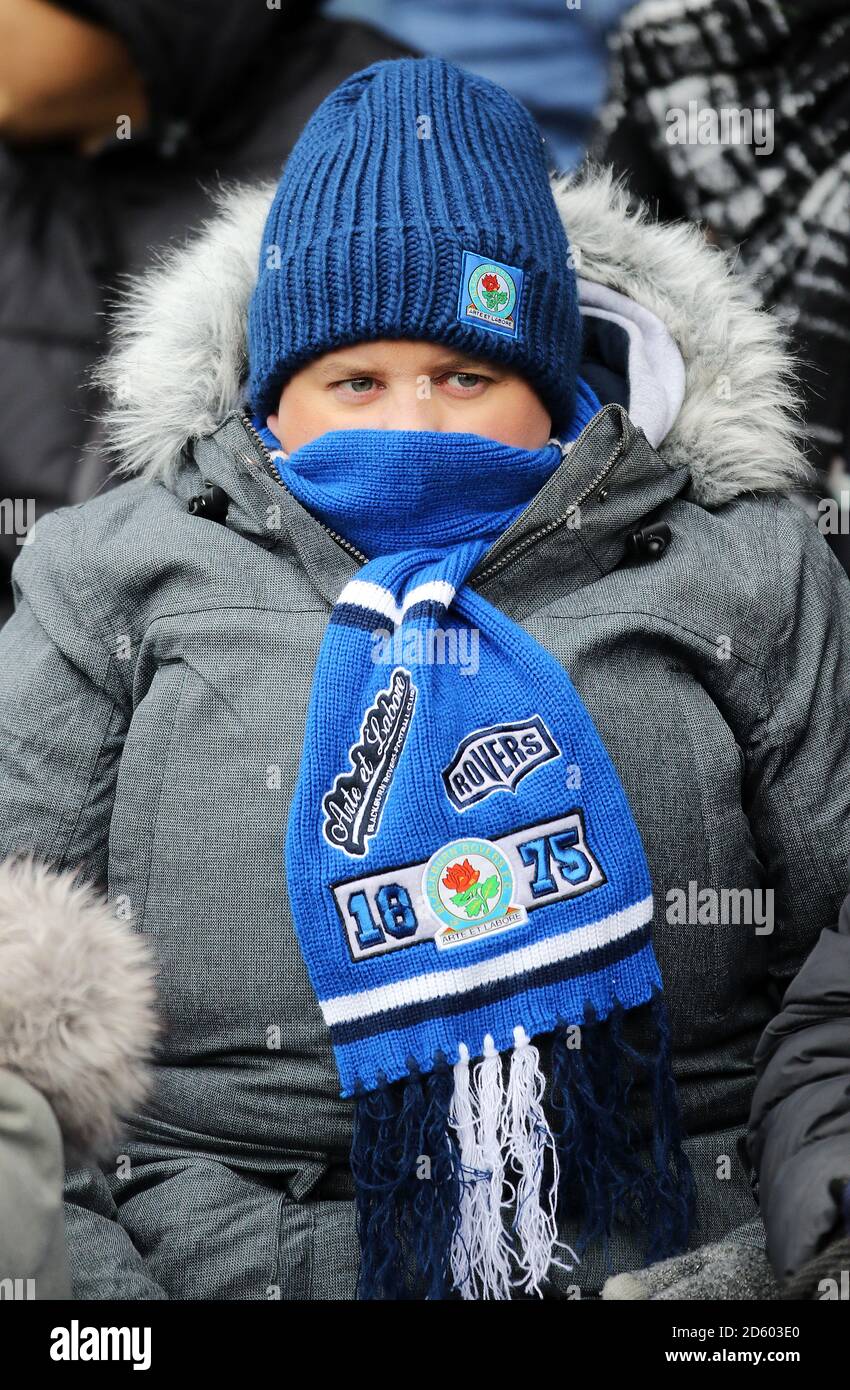 A blackburn rovers fan in stands hi-res stock photography and images ...