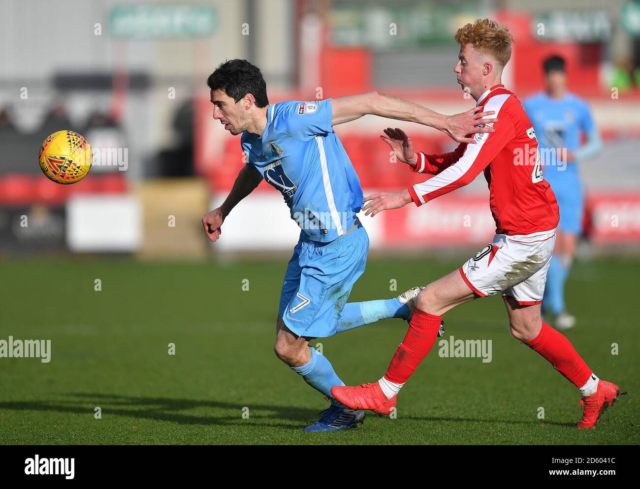 Coventry City's Peter Vincenti gets away from Crew Alexandra's Charlie ...