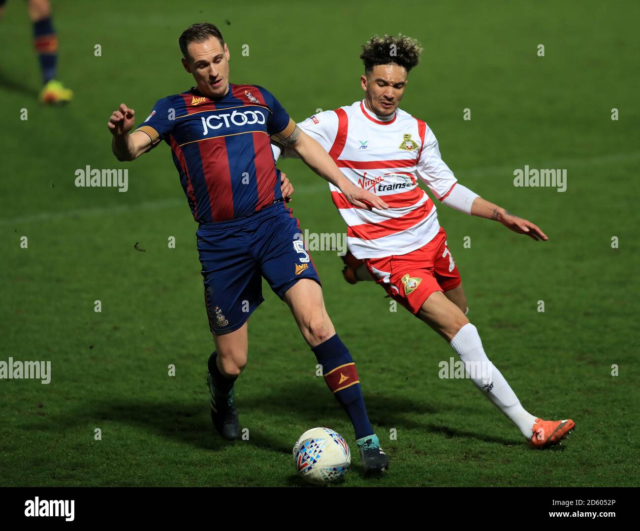 Doncaster Rovers' Alex Kiwomya and Bradford City's Matthew Kilgallon ...