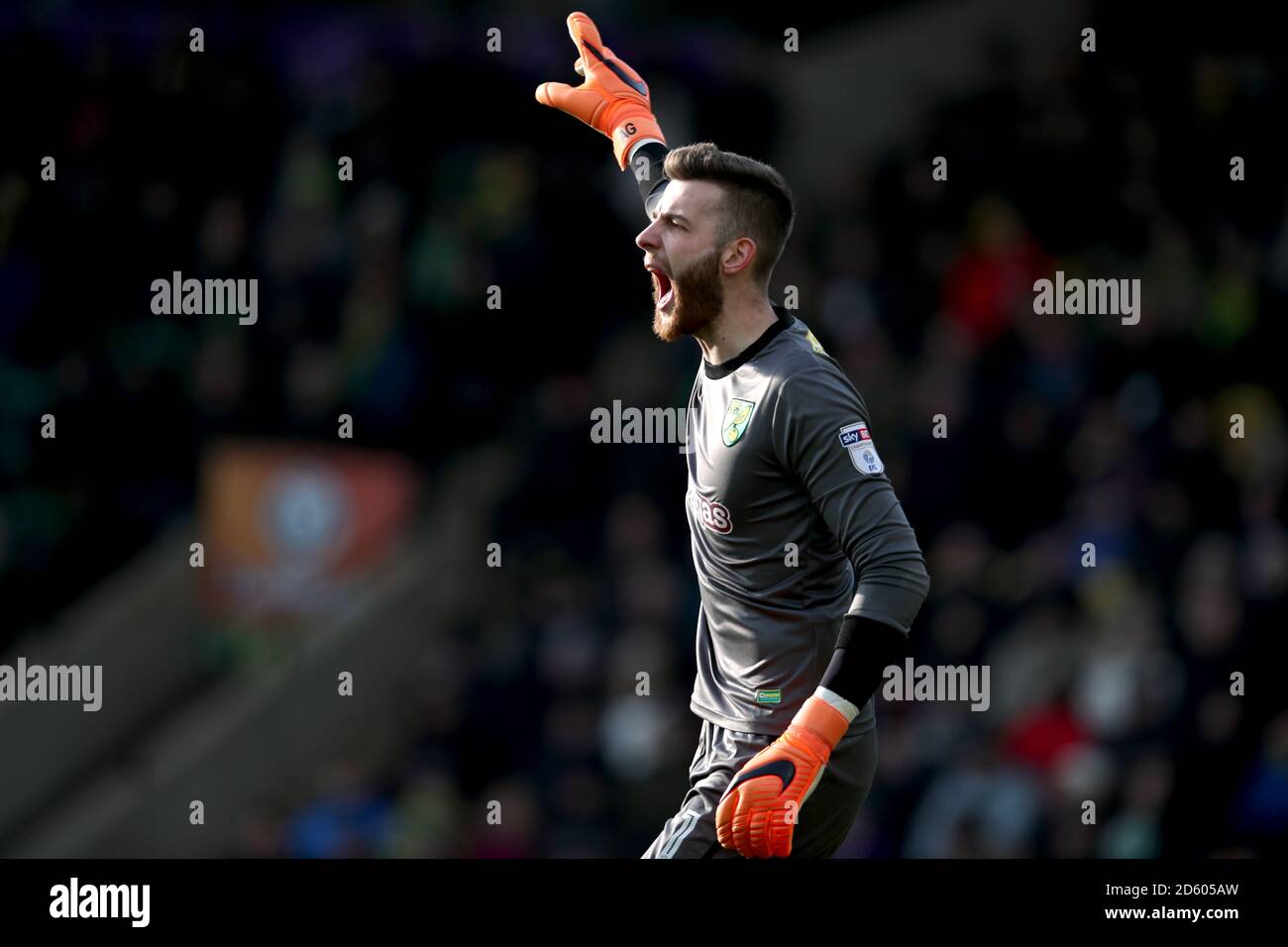 Norwich City goalkeeper Angus Gunn Stock Photo - Alamy