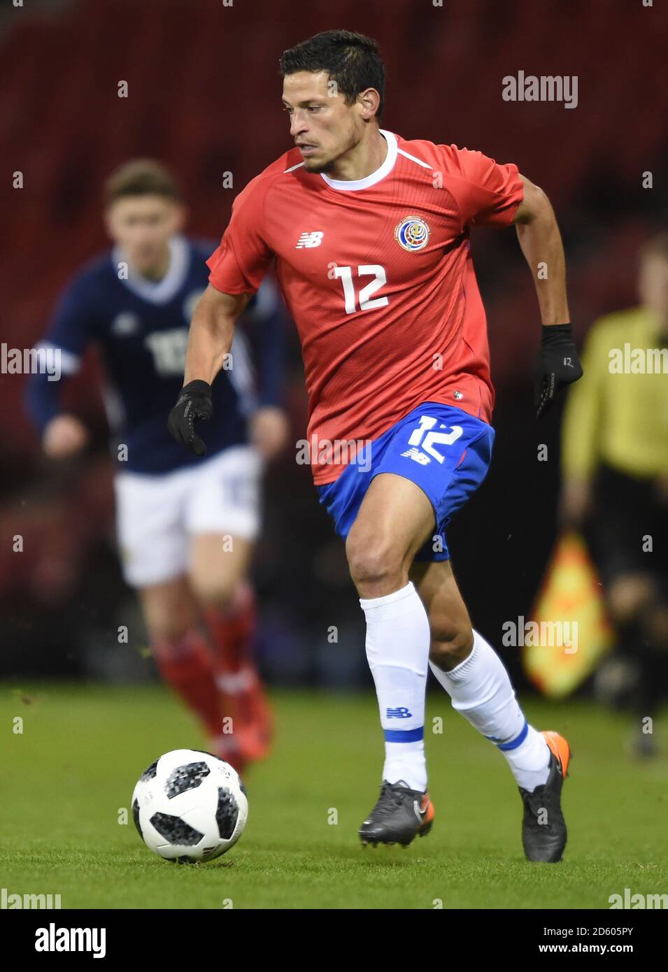 Costa Rica's Daniel Colindres in action during the international ...