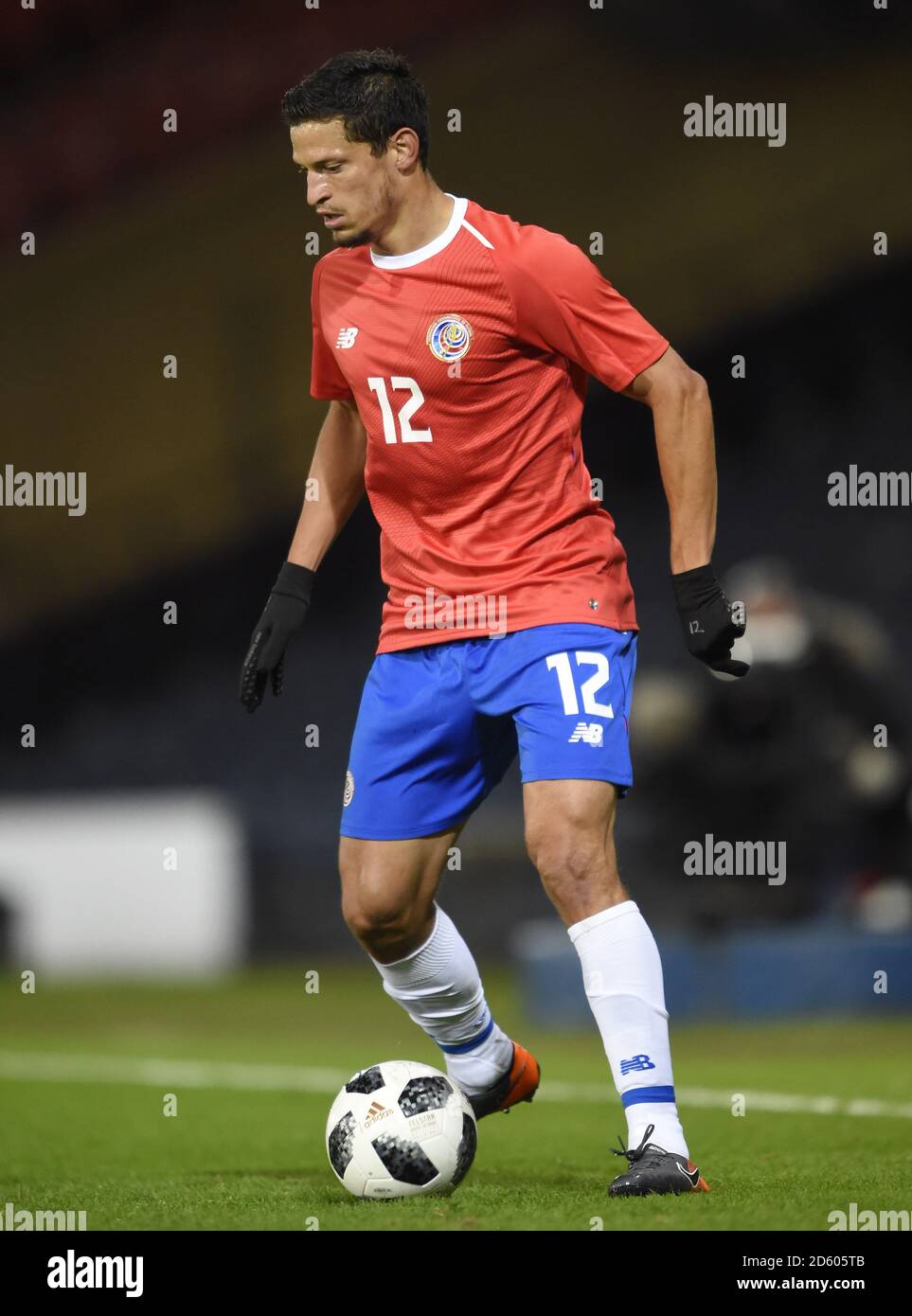 Costa Rica's Daniel Colindres in action during the international ...