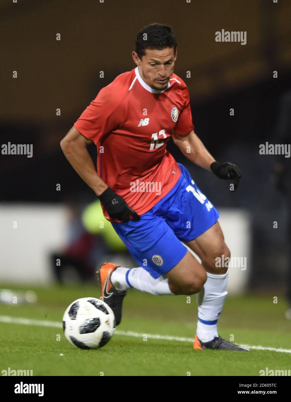 Costa Rica's Daniel Colindres in action during the international ...