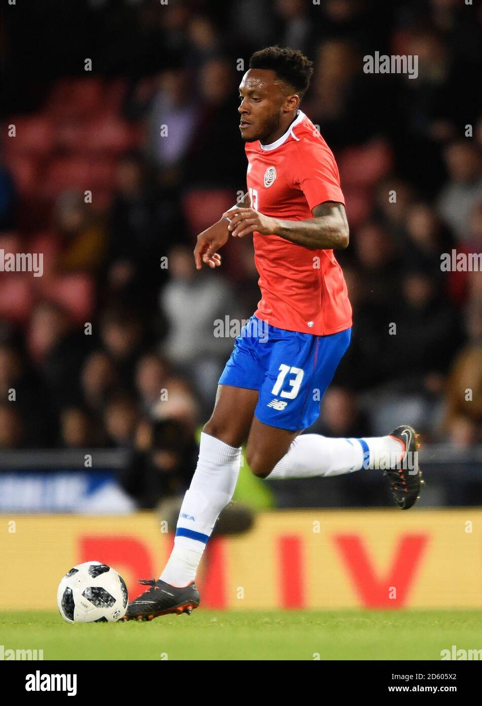 Costa Rica's Rodney Wallace in action during the international friendly ...
