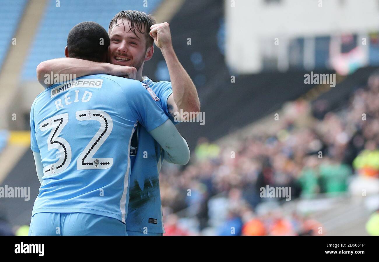 Coventry City's Marc McNulty celebrates scoring his 3rd goal against ...
