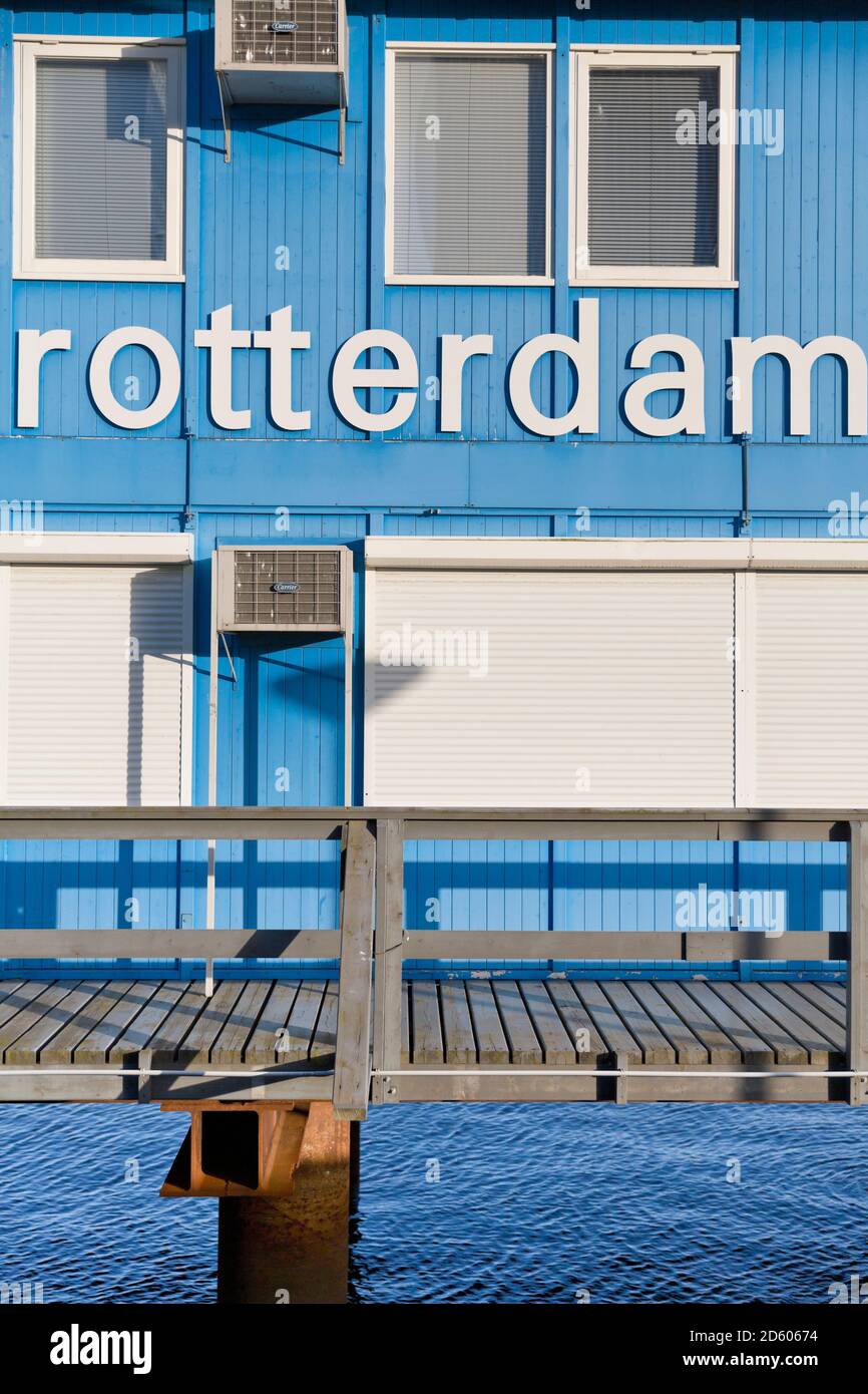 Netherlands, Rotterdam, container office construction Stock Photo - Alamy