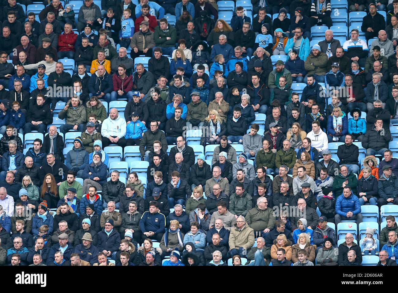 Coventry City fans in the stands Stock Photo - Alamy